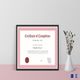 School Completion Certificate Design Template in PSD, Word
