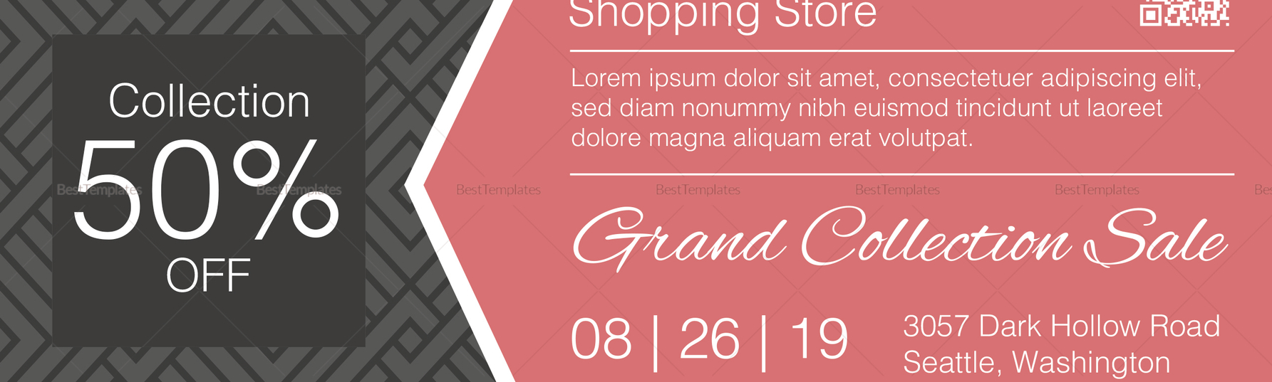 Shopping Discount Coupon Design Template in PSD, Word, Publisher ...