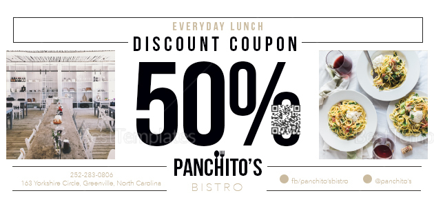 Lunch Discount Coupon Design Template In PSD Word Publisher Illustrator InDesign