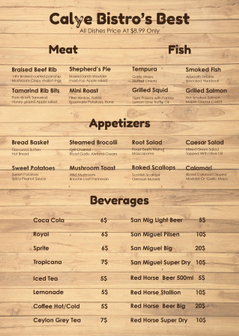 Wooden Style Menu Design Template in PSD, Word, Publisher, Illustrator ...