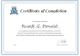 Professional Course Completion Certificate Design Template in PSD, Word