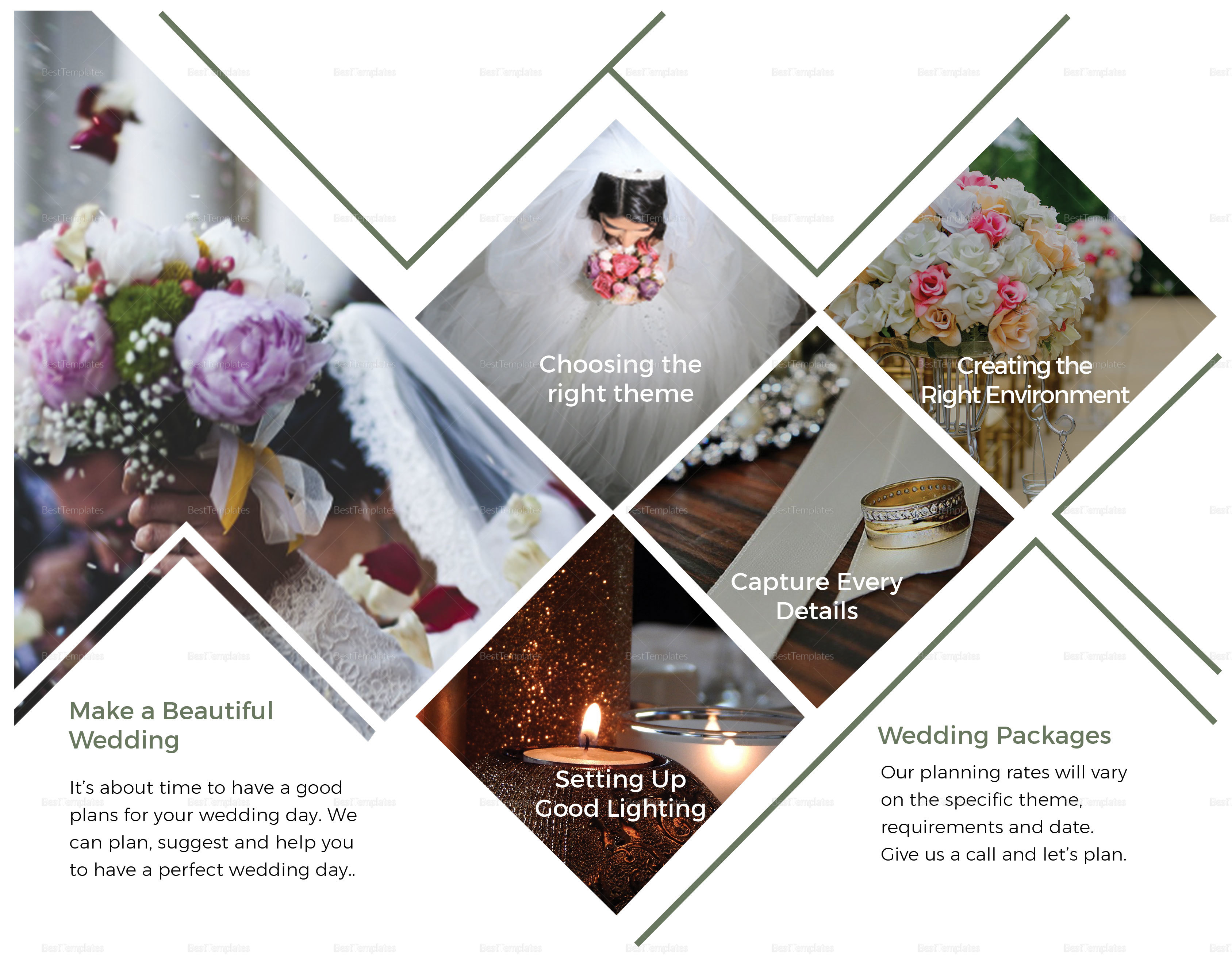 Wedding Planner Brochure Design Template In PSD Word Publisher 