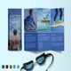 Blue Aqua Tri-fold Brochure Design Template in PSD, Word, Publisher ...