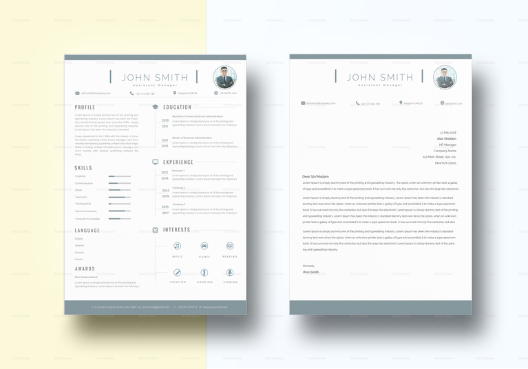 Corporate BPO Resume Design Template in PSD, Word, Publisher, InDesign ...