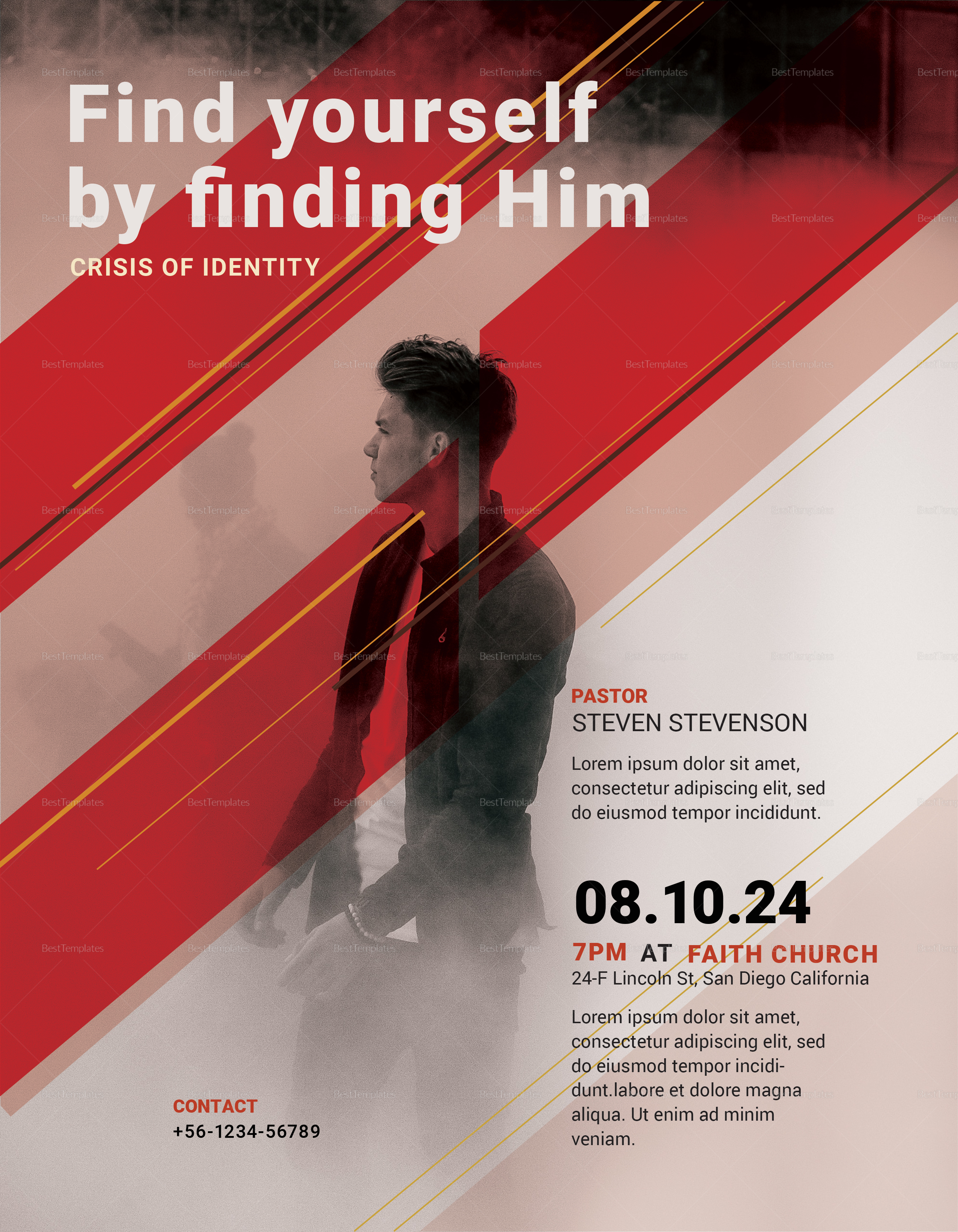 Identity Crisis Flyer Design Template in PSD, Word, Publisher ...