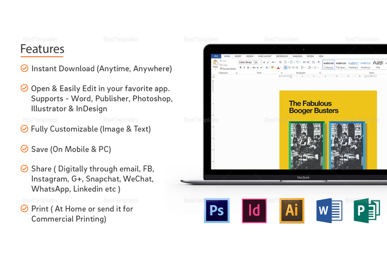 Live Concert Poster Design Template in PSD, Word, Publisher ...