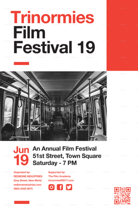 Film Festival Poster Design Template in PSD, Word, Publisher ...