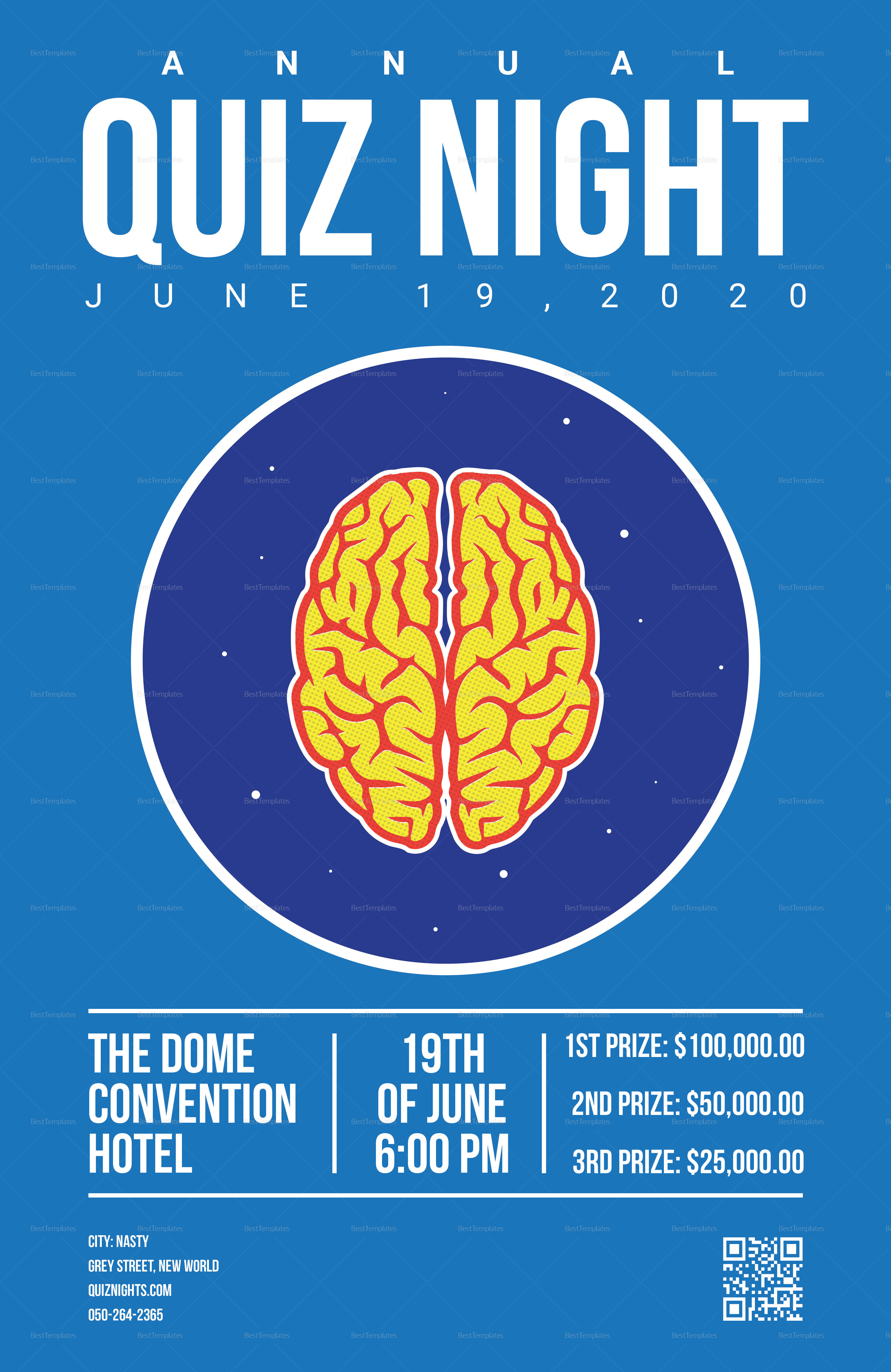 Trivia Night Flyer Template Free