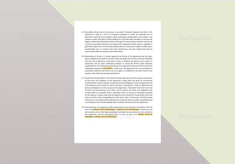 End-User Software License Agreement Template in Word, Apple Pages