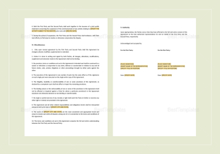Standstill Agreement Template in Word, Apple Pages