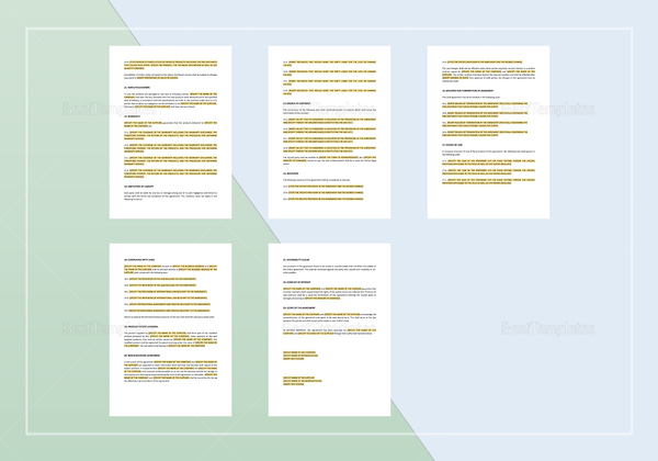 OEM Agreement Template in Word, Apple Pages