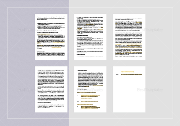 Source Code Escrow Agreement Template in Word, Apple Pages