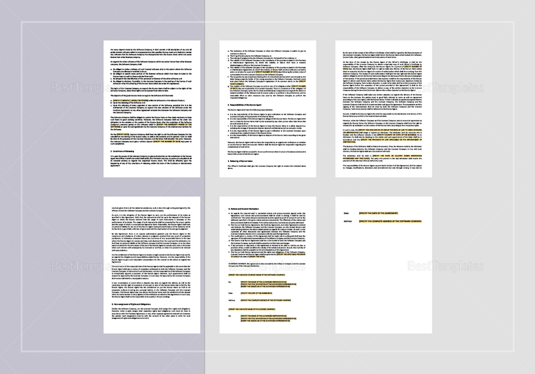 Source Code Escrow Agreement Template in Word, Apple Pages