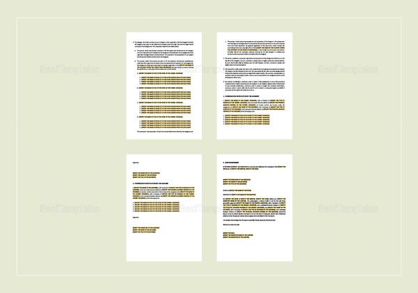 Copyright Assignment Confirmation Notification Template in Word, Apple ...