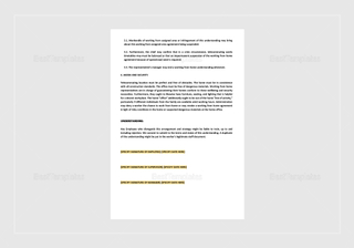 Telecommuting Agreement Template in Word, Apple Pages