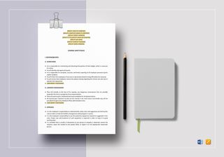 General Safety Rules Template in Word, Apple Pages