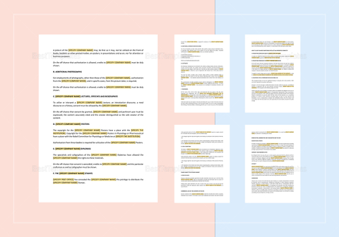 Legal Notice Template in Word, Apple Pages