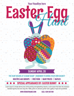 Easter Egg Hunt Flyer Design Template in Word, PSD, Publisher