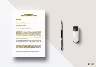 Collection Letter Clerical Error Template in Word, Apple Pages