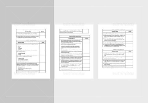 Customer Service Improvement Checklist Template in Word, Apple Pages