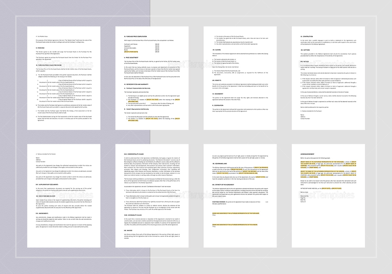 Rollover Agreement Many Value Provision Options Template in Word, Apple ...