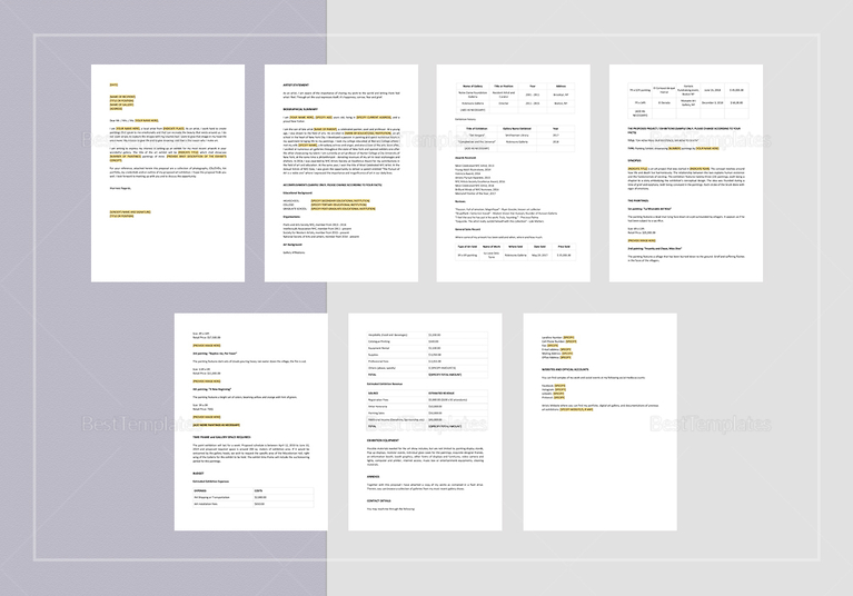 Exhibition Proposal Template in Word, Apple Pages