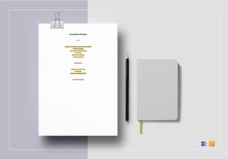 Exhibition Proposal Template in Word, Apple Pages