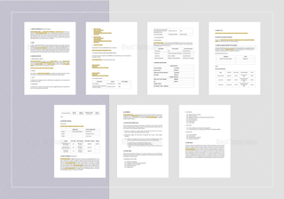 Financial Proposal Template in Word, Apple Pages
