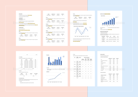 Weekly Business Report Template in Word, Apple Pages