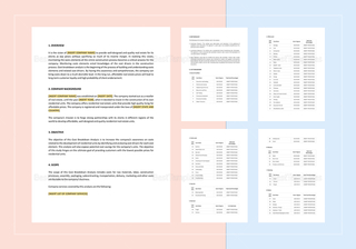 Cost Breakdown Analysis Template in Word, Apple Pages