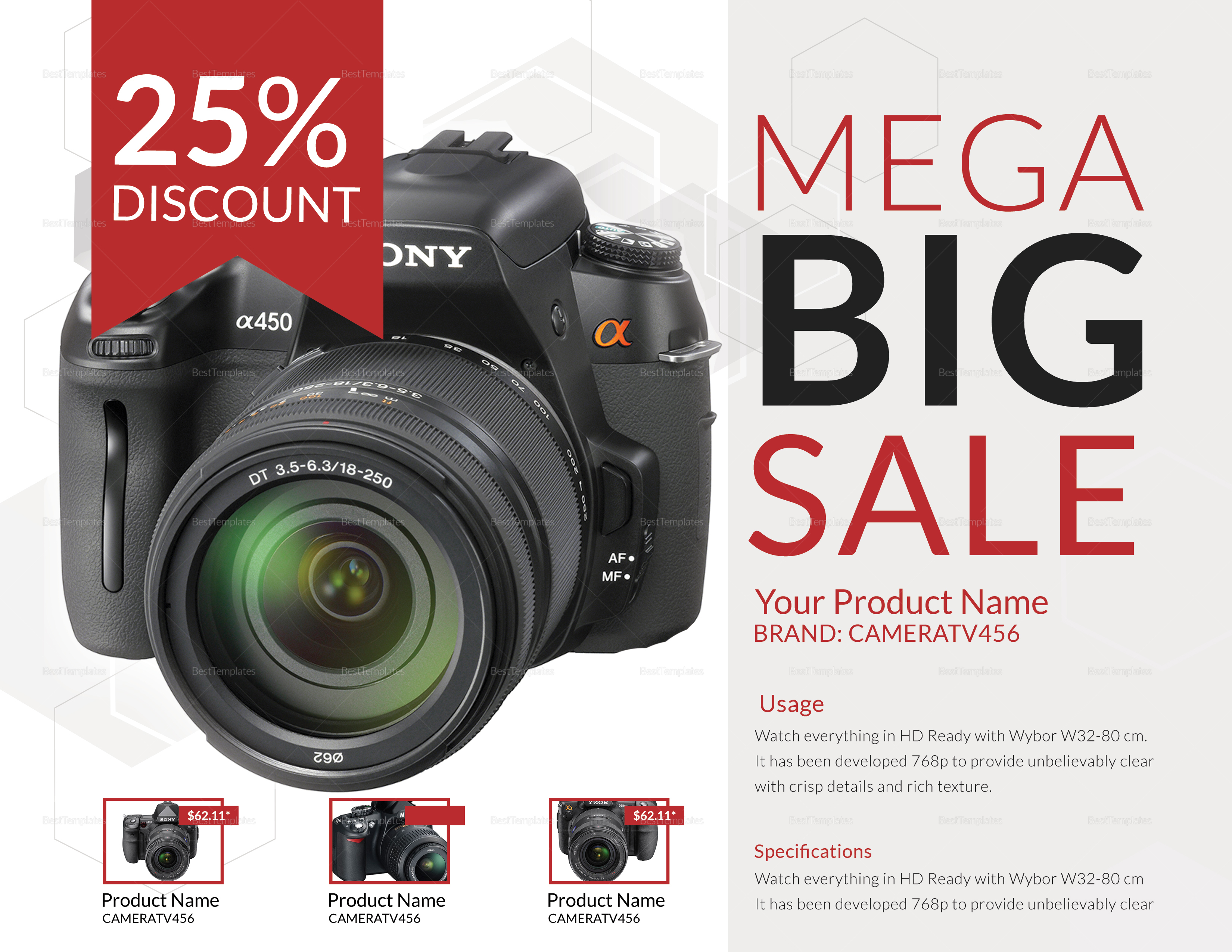 Electronic Products Flyer Design Template in Word, PSD, Publisher