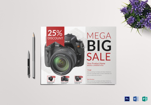 Electronic Products Flyer Design Template in Word, PSD, Publisher