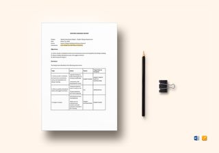 Meeting Summary Report Template in Word, Apple Pages