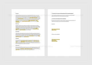 Financial Memo Template in Word, Apple Pages