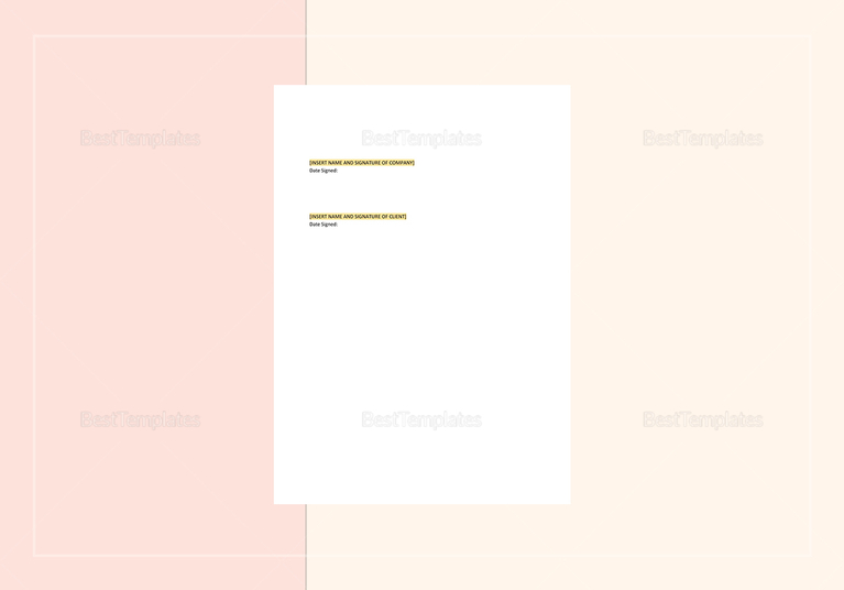 Formal Quotation Template in Word, Apple Pages