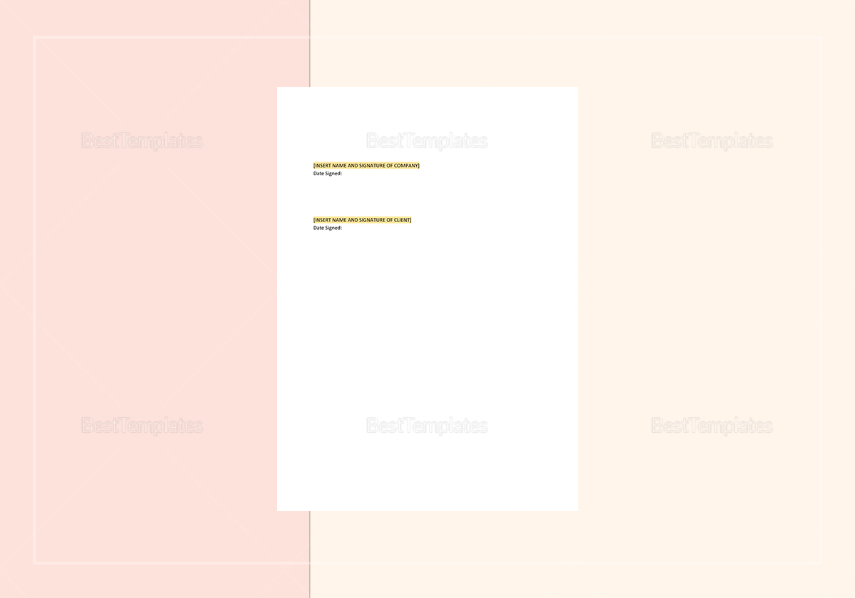 Formal Quotation Template in Word, Apple Pages