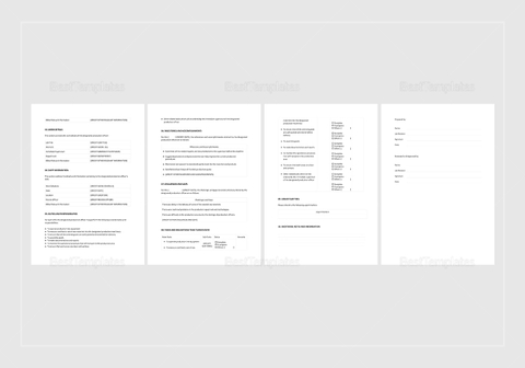 Shift Report Template in Word, Apple Pages