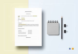 Decision Memo Template in Word, Apple Pages