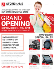 Store Grand Opening Flyer Design Template in Word, PSD, Publisher