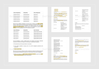 HR Investigation Report Template in Word, Apple Pages