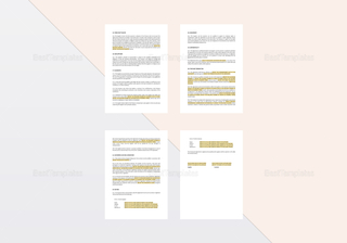 Framework Agreement Template in Word, Apple Pages