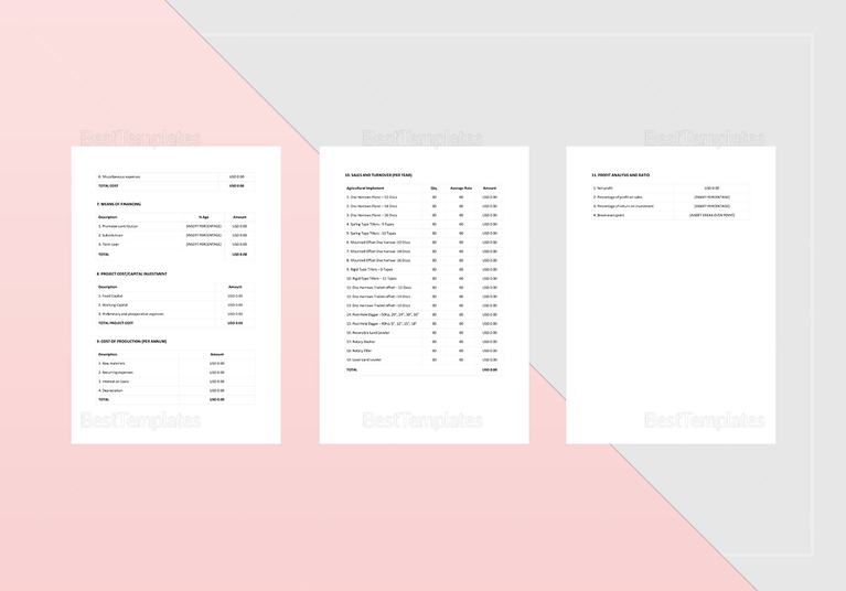 Manufacturing Project Report Template in Word, Apple Pages