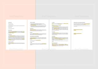 Wedding Cake Contract Template in Word, Apple Pages