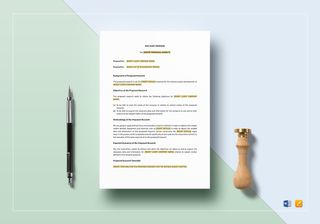 One Page Research Proposal Template in Word, Apple Pages