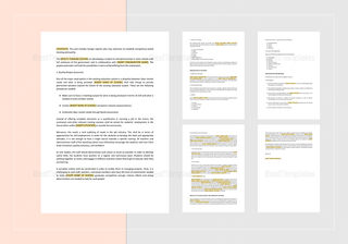 School Project Proposal Template in Word, Apple Pages