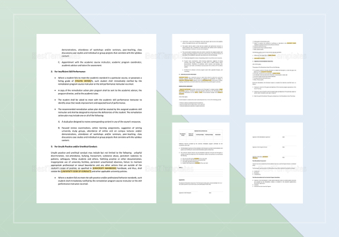 Remediation Plan Template in Word, Apple Pages