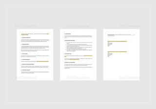 multi users license agreement Template in Word, Apple Pages