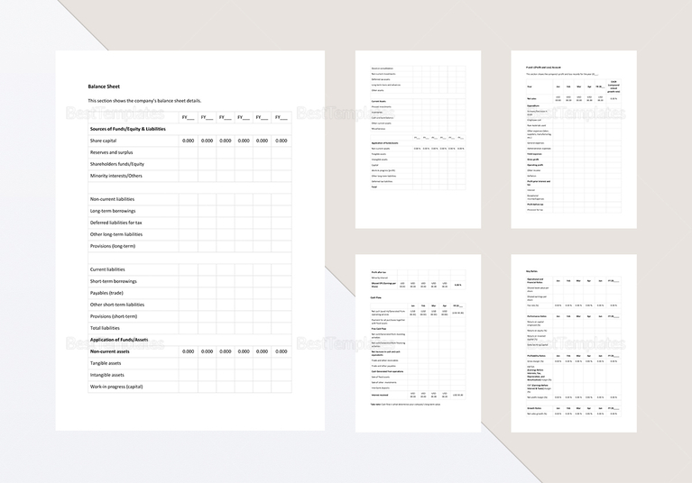 Stock Analysis Template in Word, Apple Pages