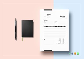 Medical Bill Format Template in Word, Excel, Apple Pages, Numbers