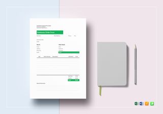 Stationery Order Template in Word, Excel, Apple Pages, Numbers